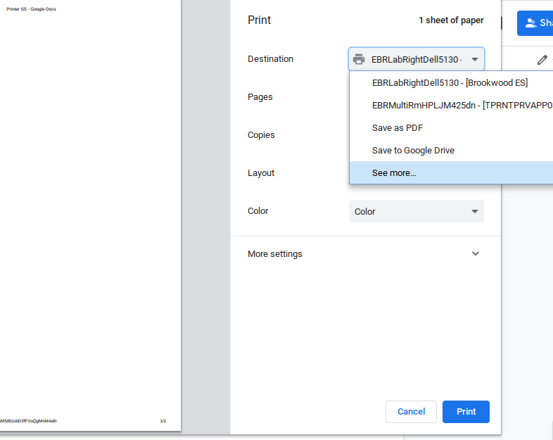 How to print from a Chromebook