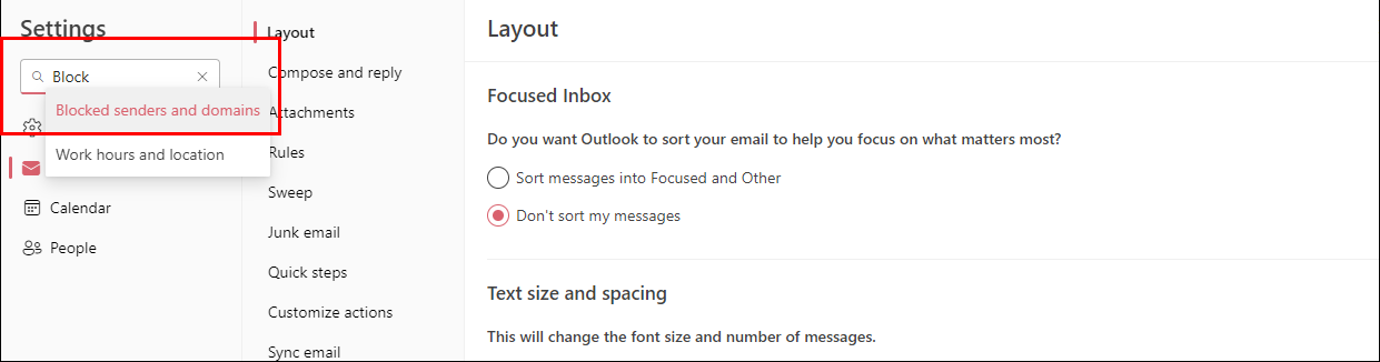 How to Block and unblock email contacts in Outlook