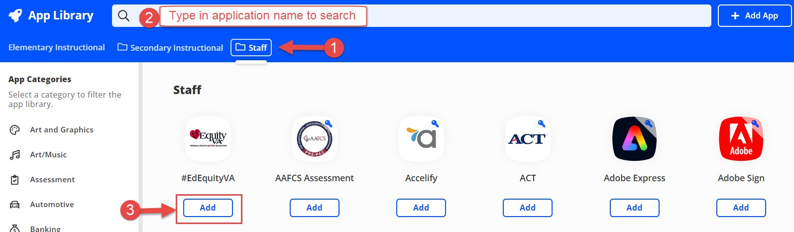Adding Apps to ClassLink for Staff