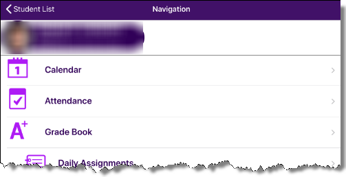 Navigating the ParentVUE Mobile App