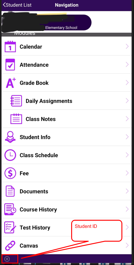 Navigating the ParentVUE Mobile App