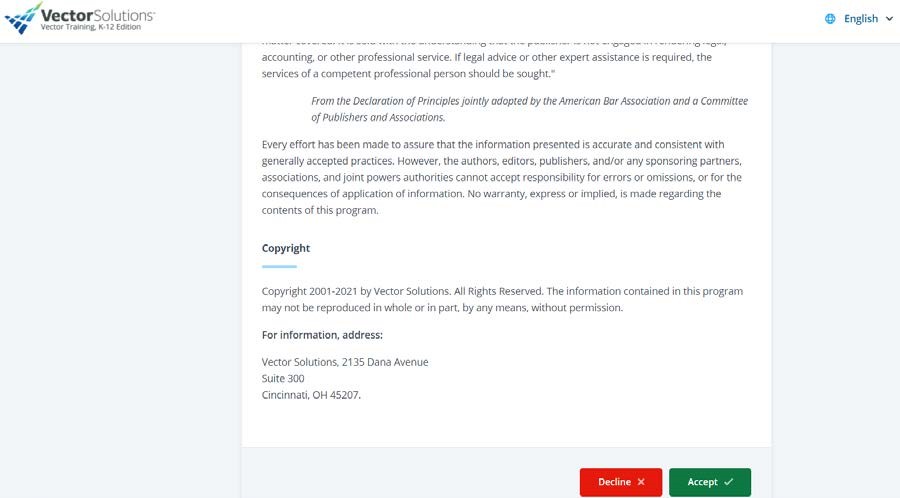 Annual Mandatory Employee Training